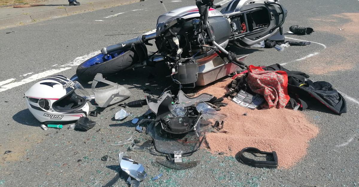 Unfall bei Oberlemp: Motorradfahrer schwer verletzt